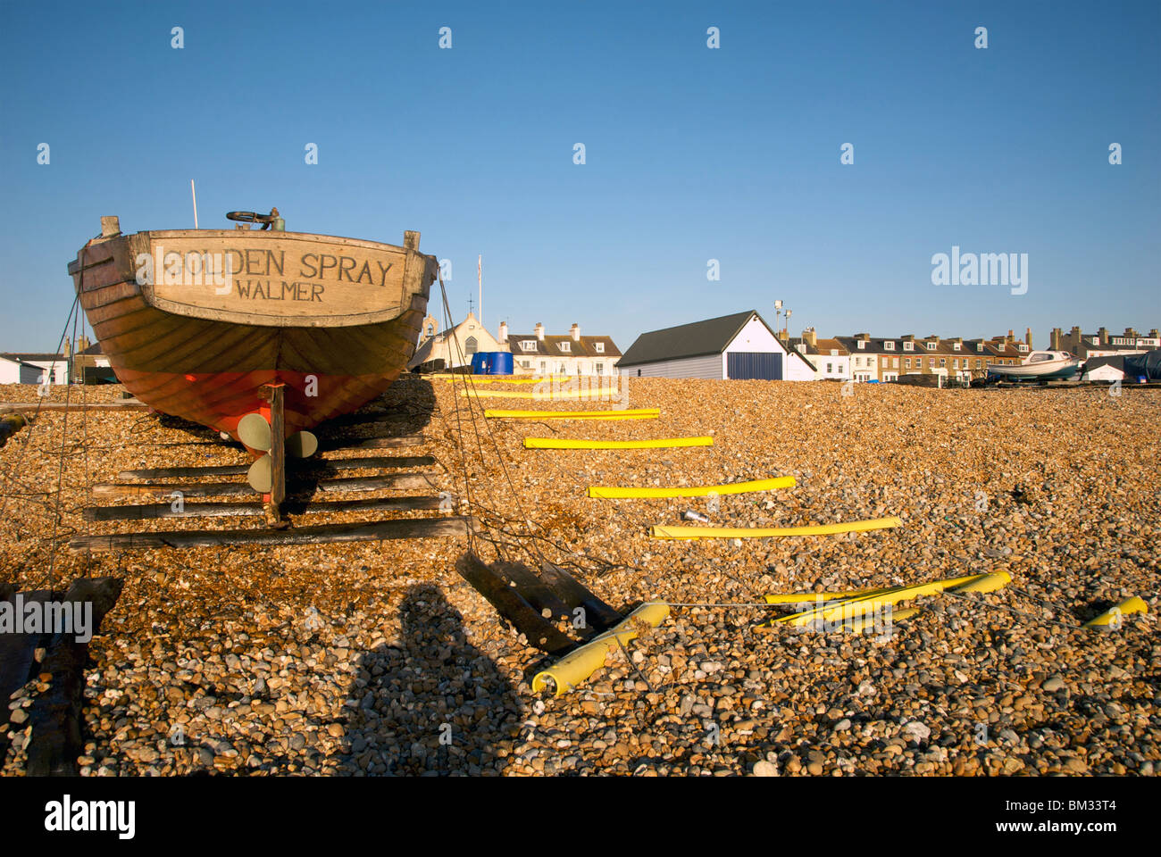 Deal Walmer Kent UK Seafront Beach Fishing Boats Stock Photo - Alamy