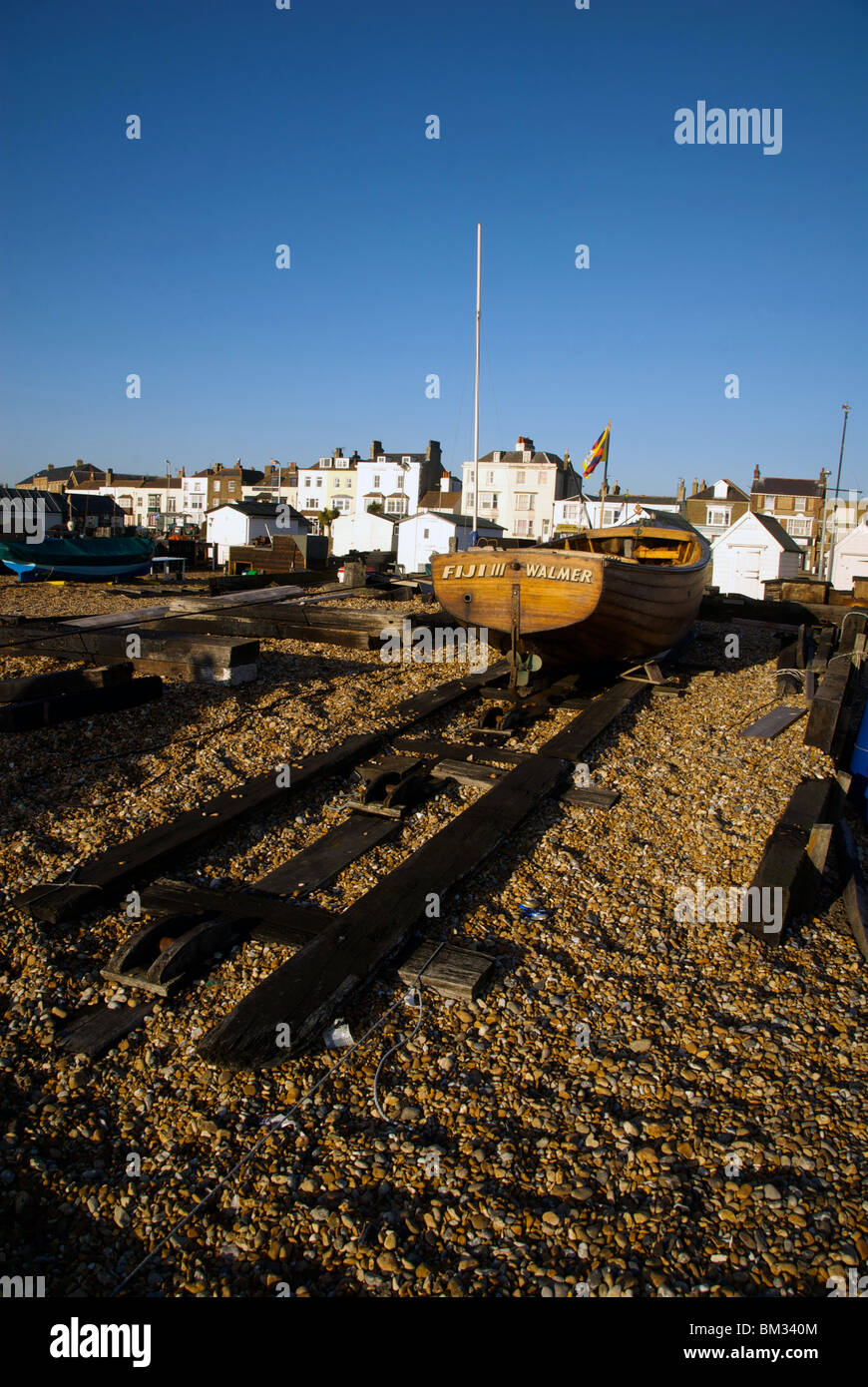 Deal Walmer Kent UK Seafront Beach Fishing Boats Stock Photo - Alamy