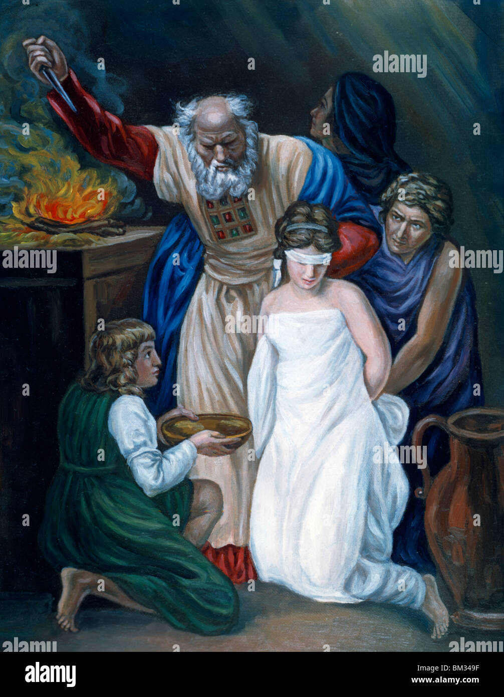 Sacrifice of Jephthah's Daughter by John Opie, (1761-1807 Stock Photo - Alamy