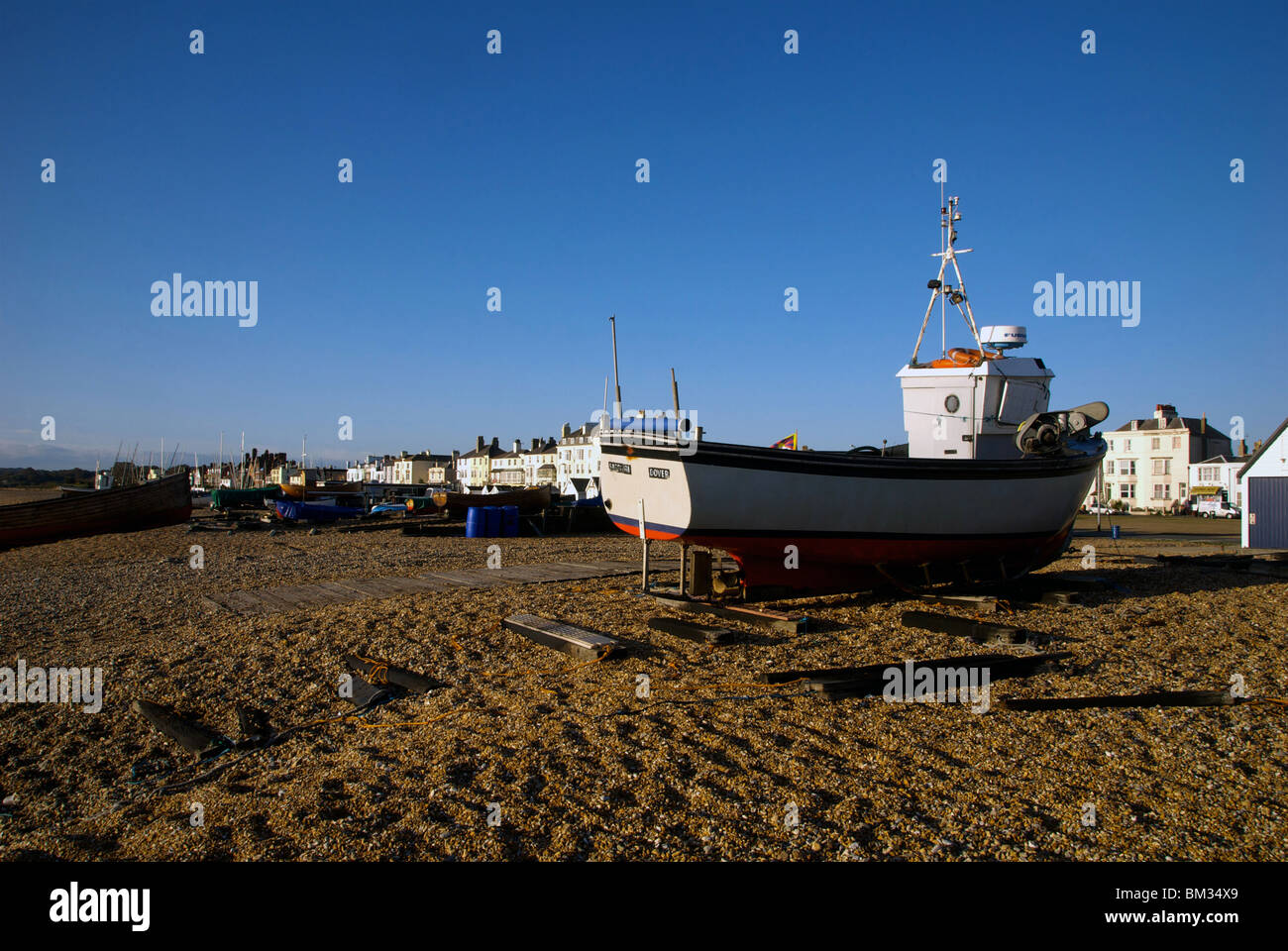 Deal Walmer Kent UK Seafront Beach Fishing Boats Stock Photo - Alamy