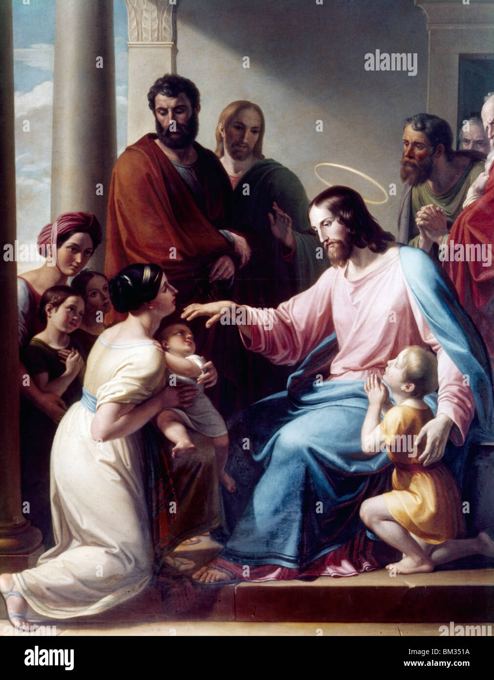 Jesus Children Painting High Resolution Stock Photography and Images ...