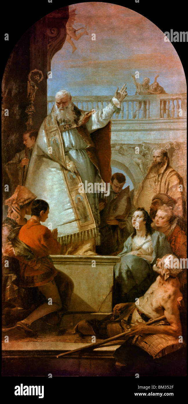 Saint Patrick, Bishop of Ireland by Giovanni Battista Tiepolo, (1696 ...