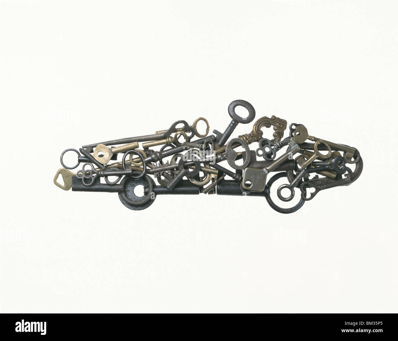 Car made of Keys Stock Photo - Alamy