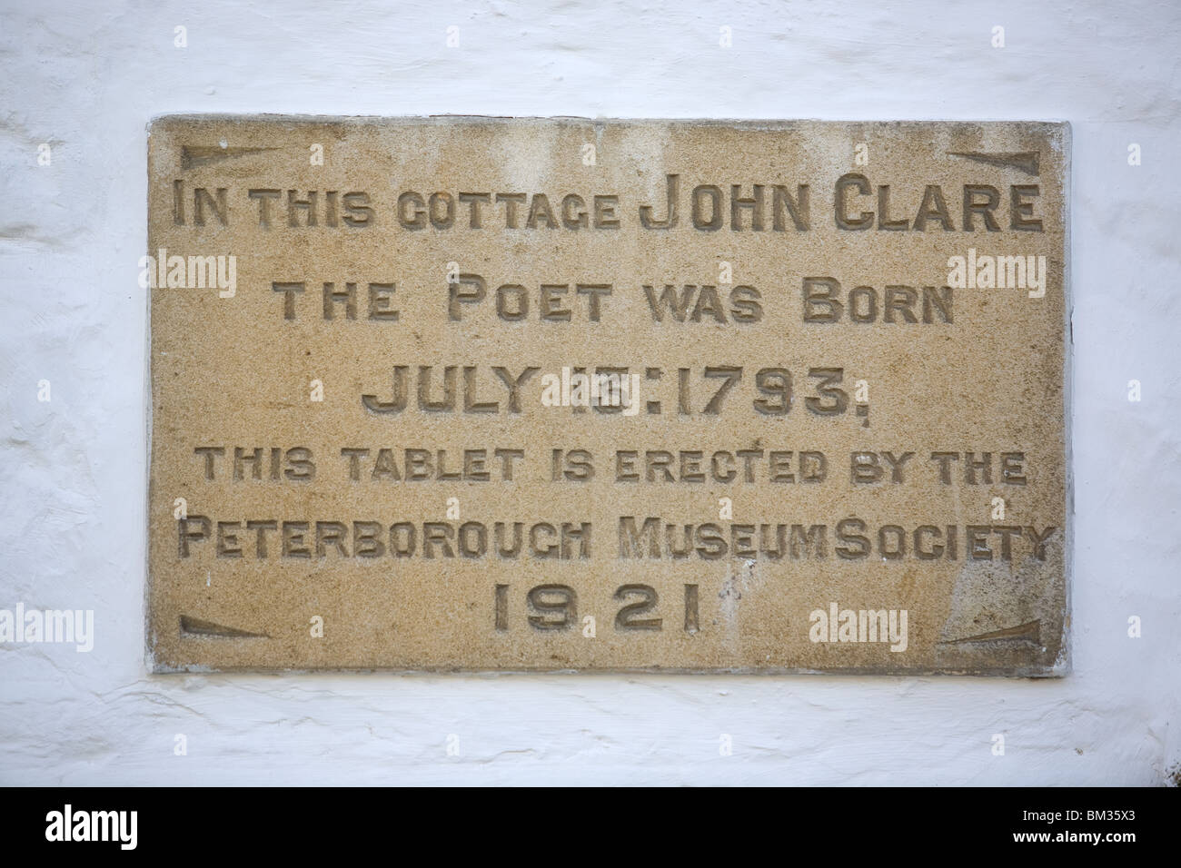 John Clare's cottage at Helpston,Cambridgeshire birthplace and home to ...