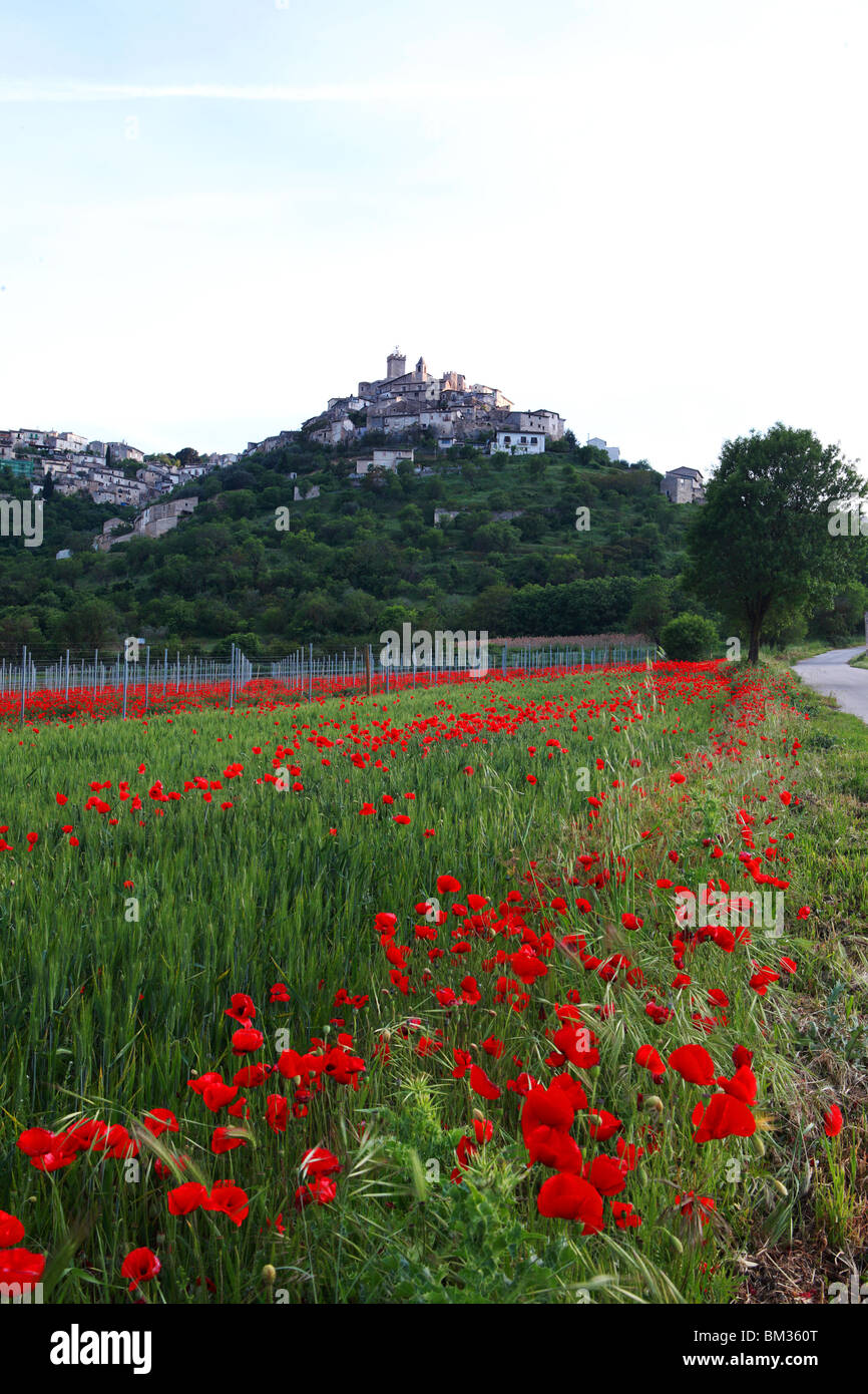 The Village of Capestrano, Abruzzo, Italy Stock Photo - Alamy