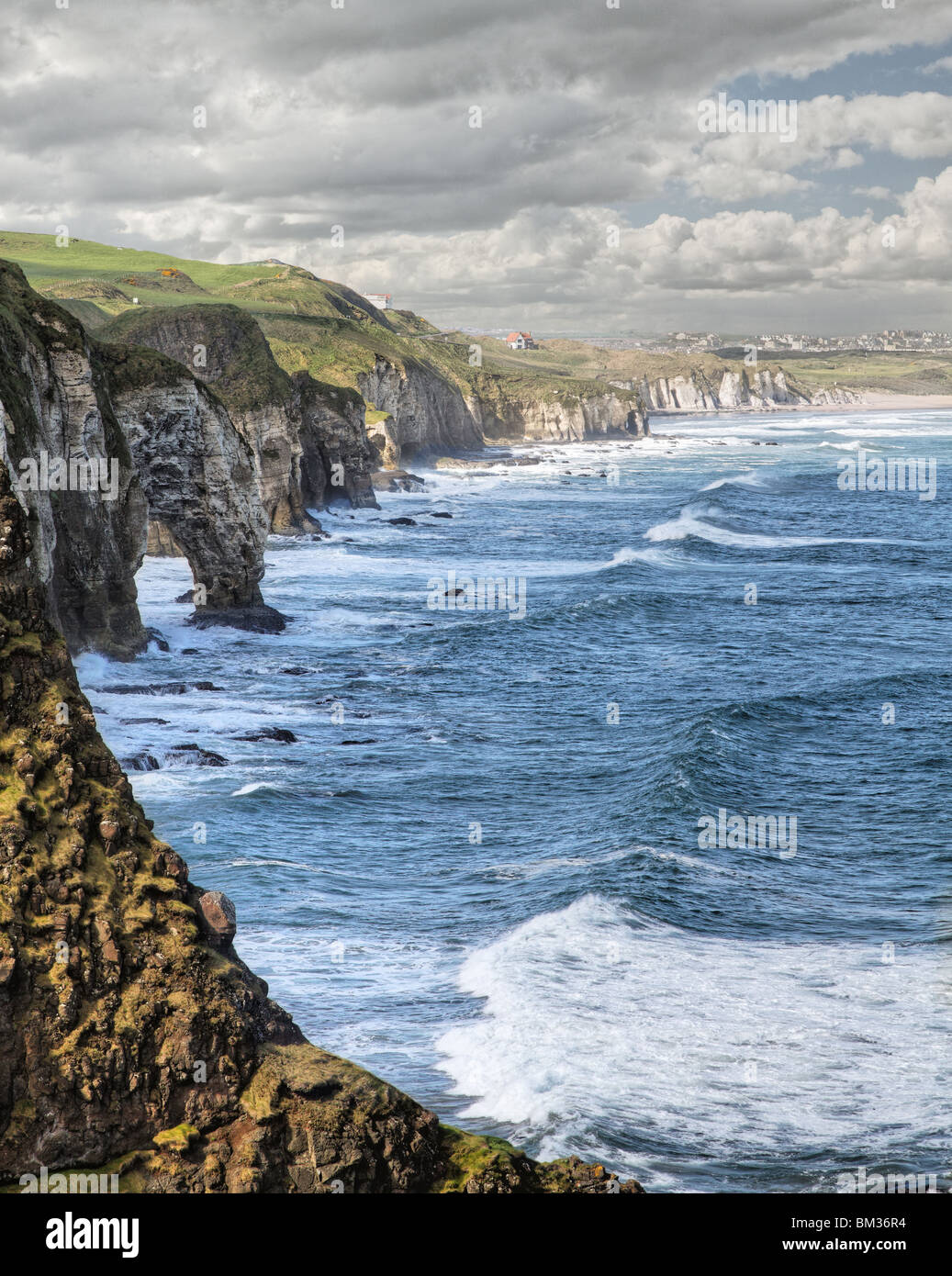 Coast of county Antrim, Ireland Stock Photo - Alamy