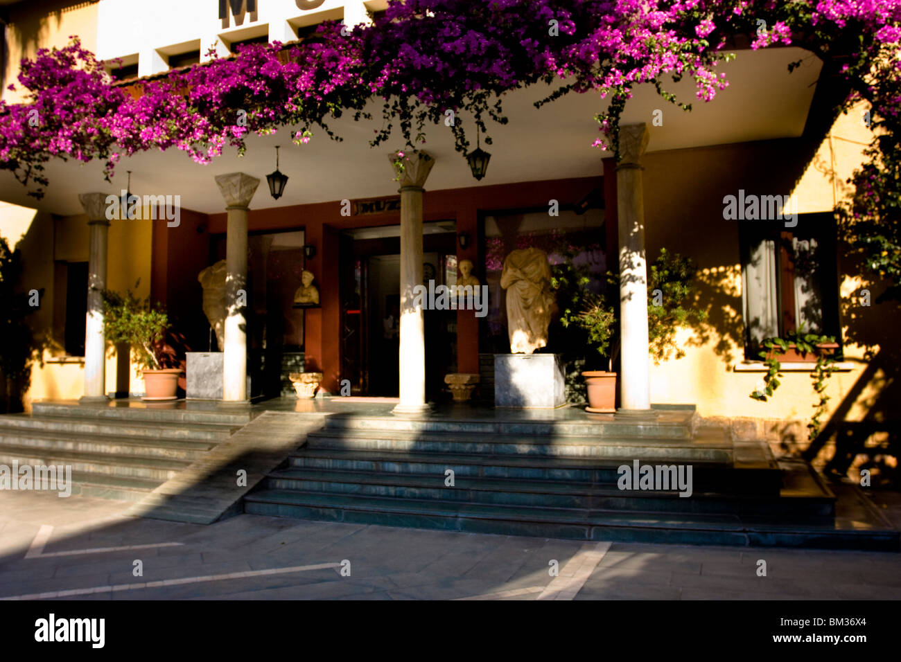 Statues in front of a museum building in Alanya, Turkey Stock Photo - Alamy