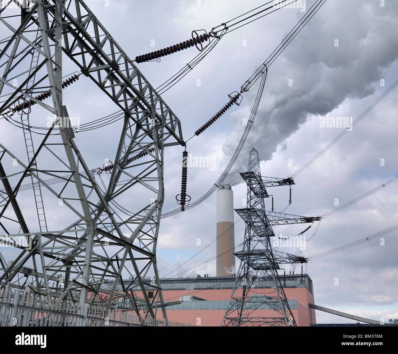 Power line power station hi-res stock photography and images - Alamy
