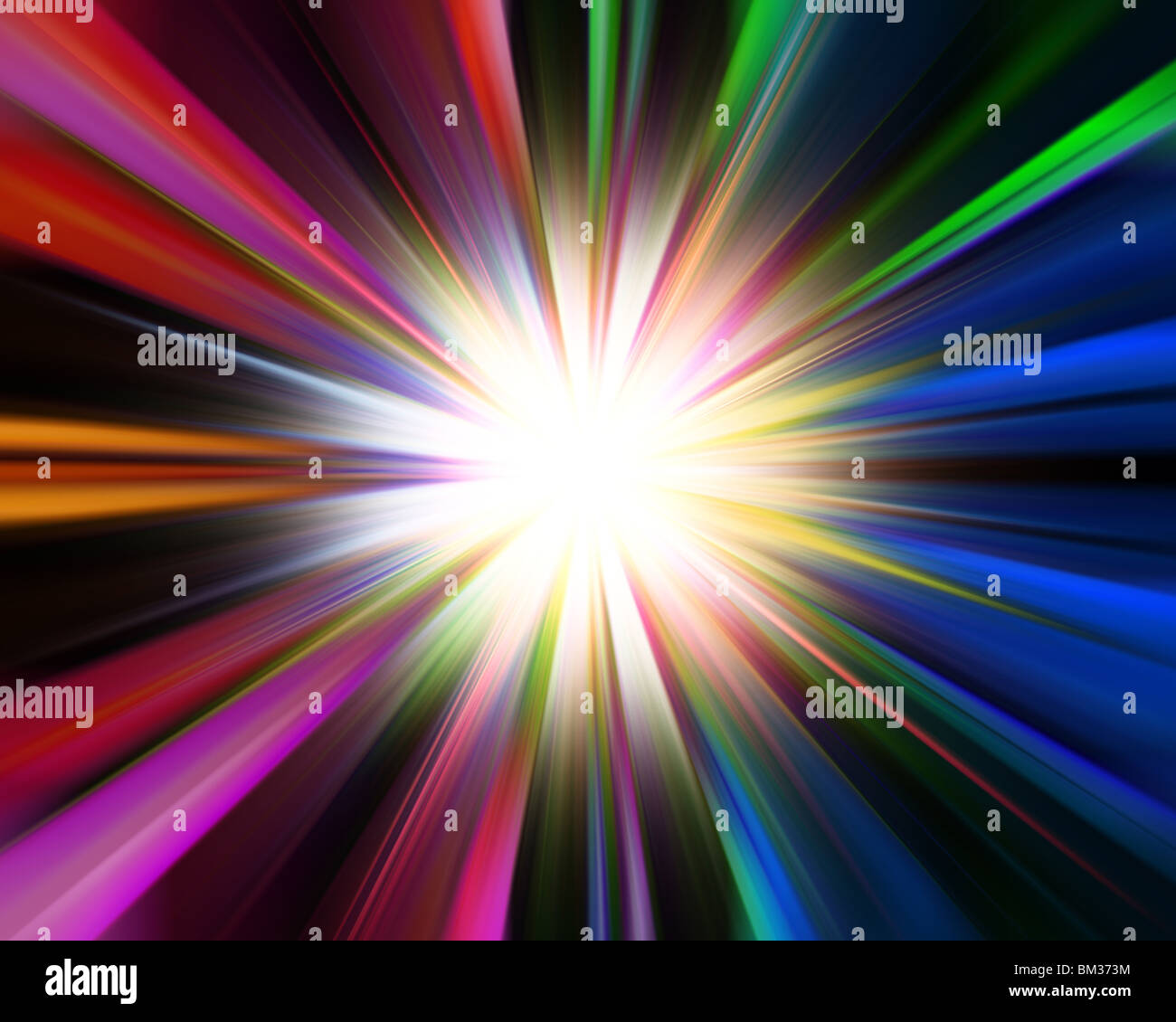Flash of light, computer graphic Stock Photo - Alamy