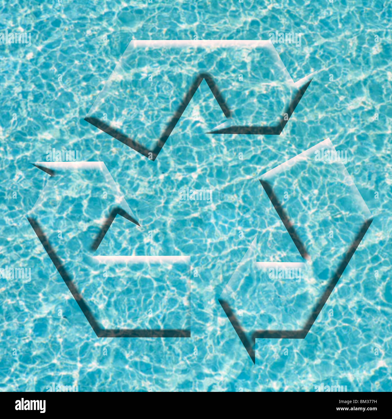 Recycle symbol with water hi-res stock photography and images - Alamy