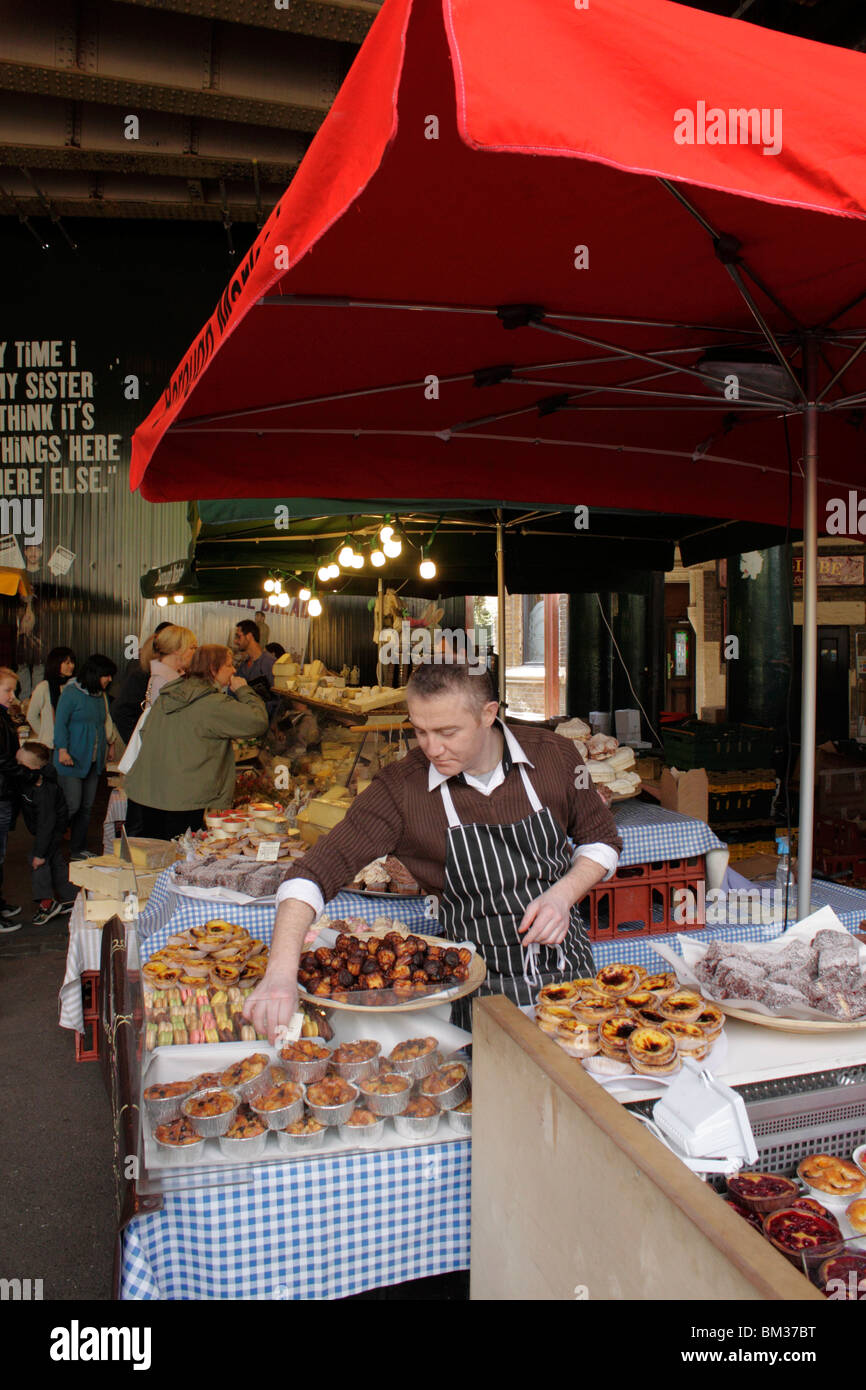 Food stall at Borough Market London May 2010 Stock Photo - Alamy