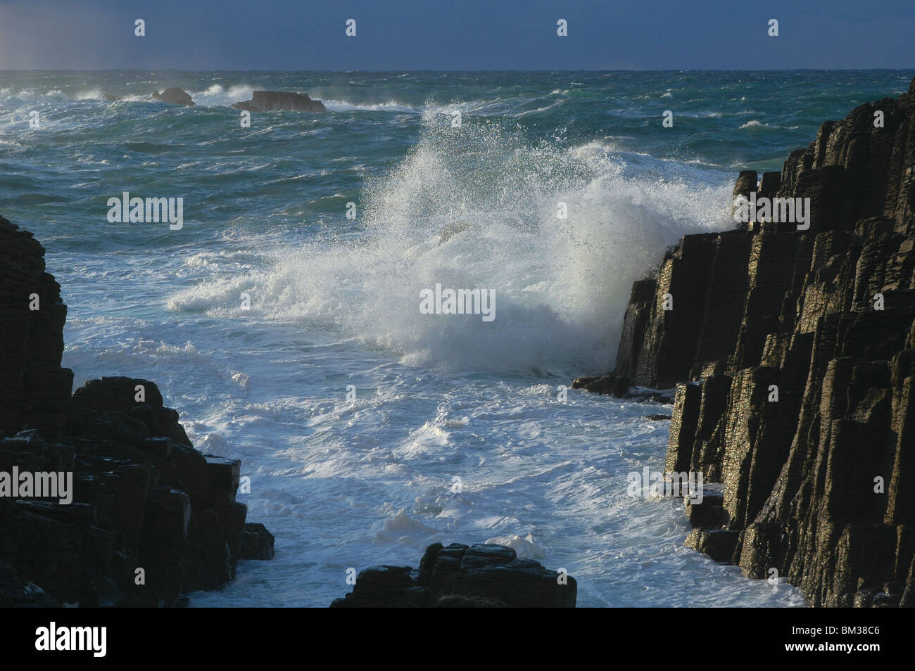 Seacoast and Splash Stock Photo - Alamy