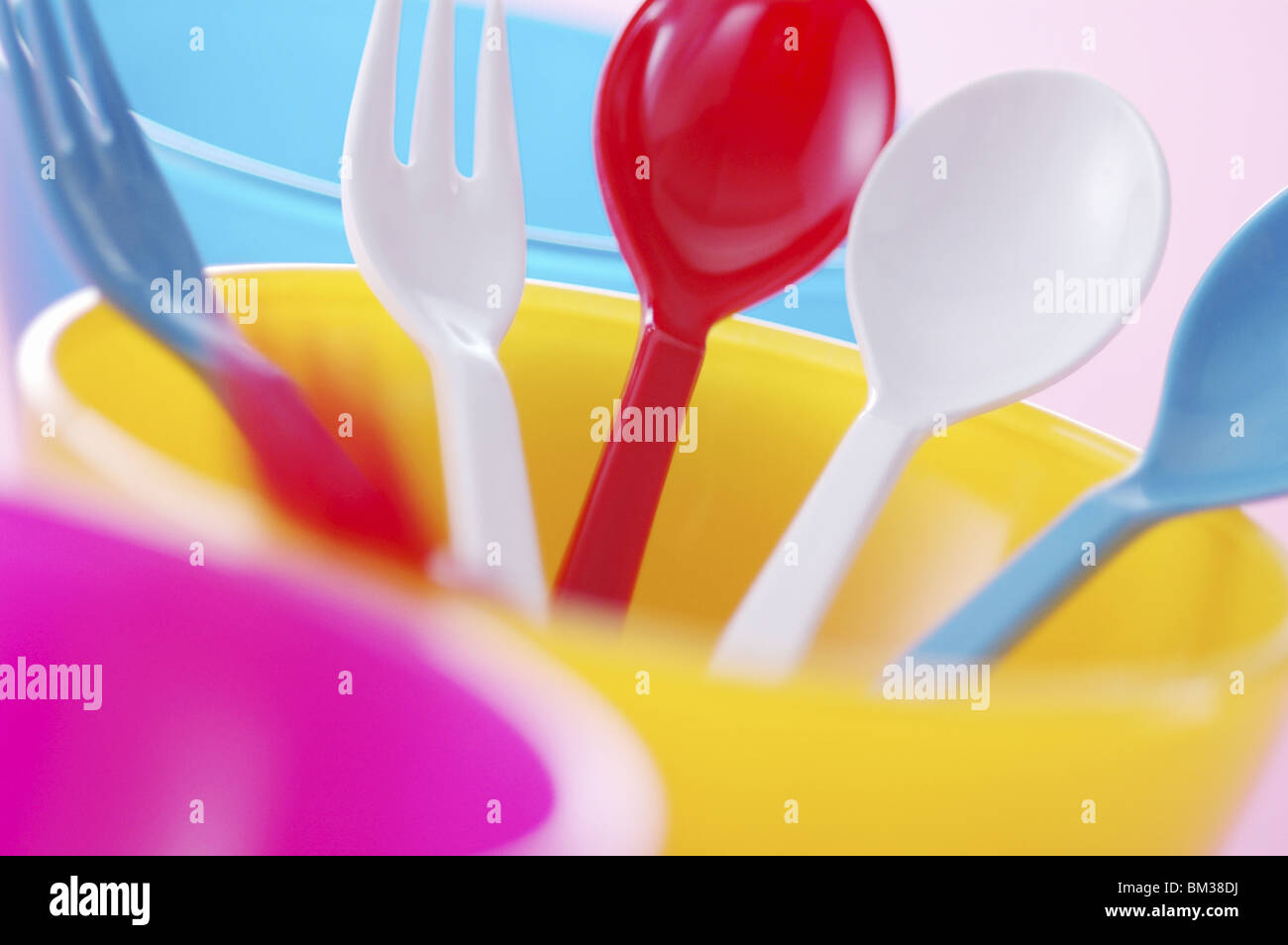 Multi colored forks hi-res stock photography and images - Alamy