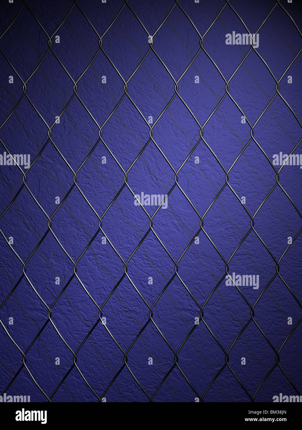 Fence, computer graphic, blue background, full frame Stock Photo - Alamy