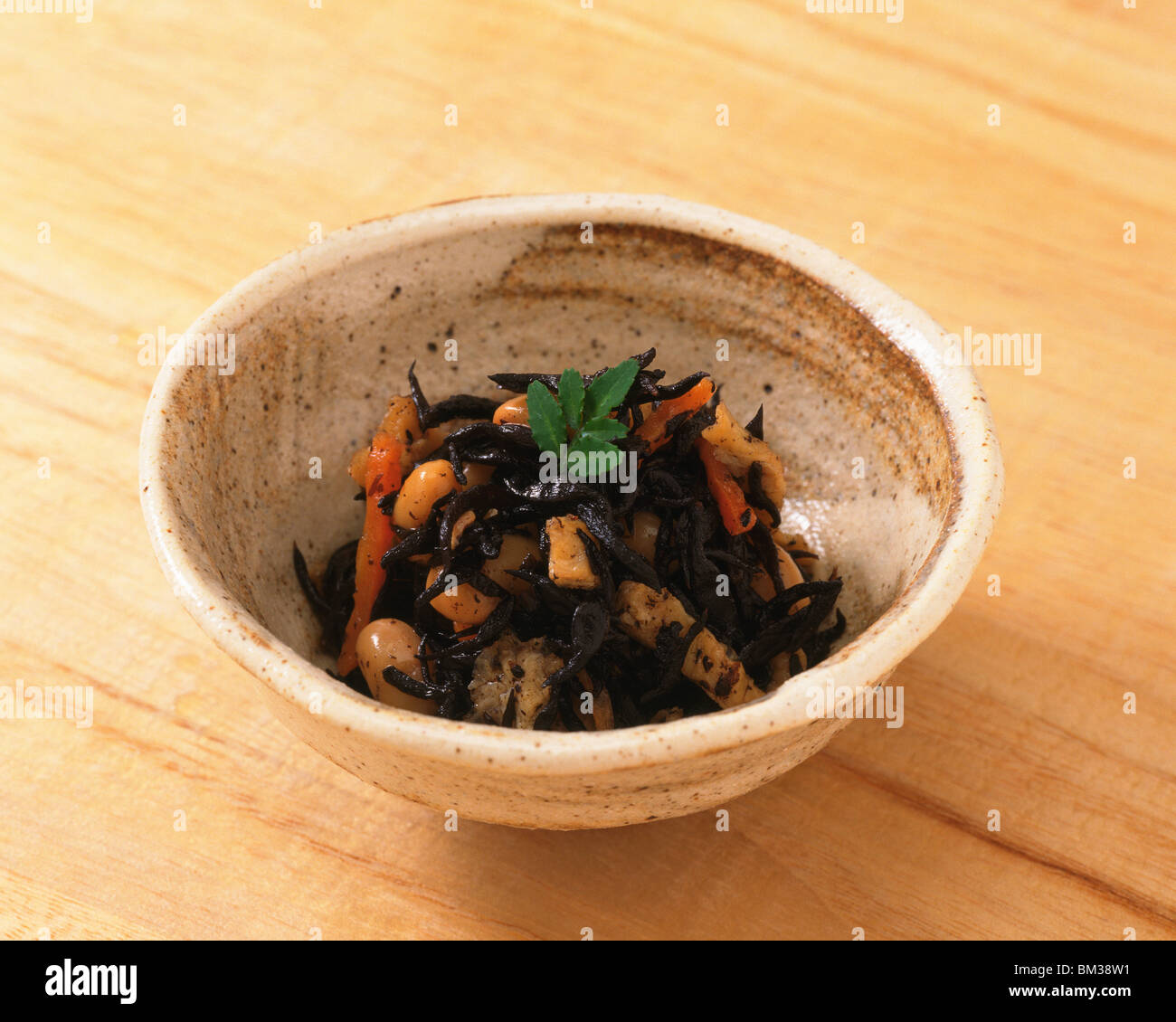 Bowl of Hijiki Stock Photo - Alamy