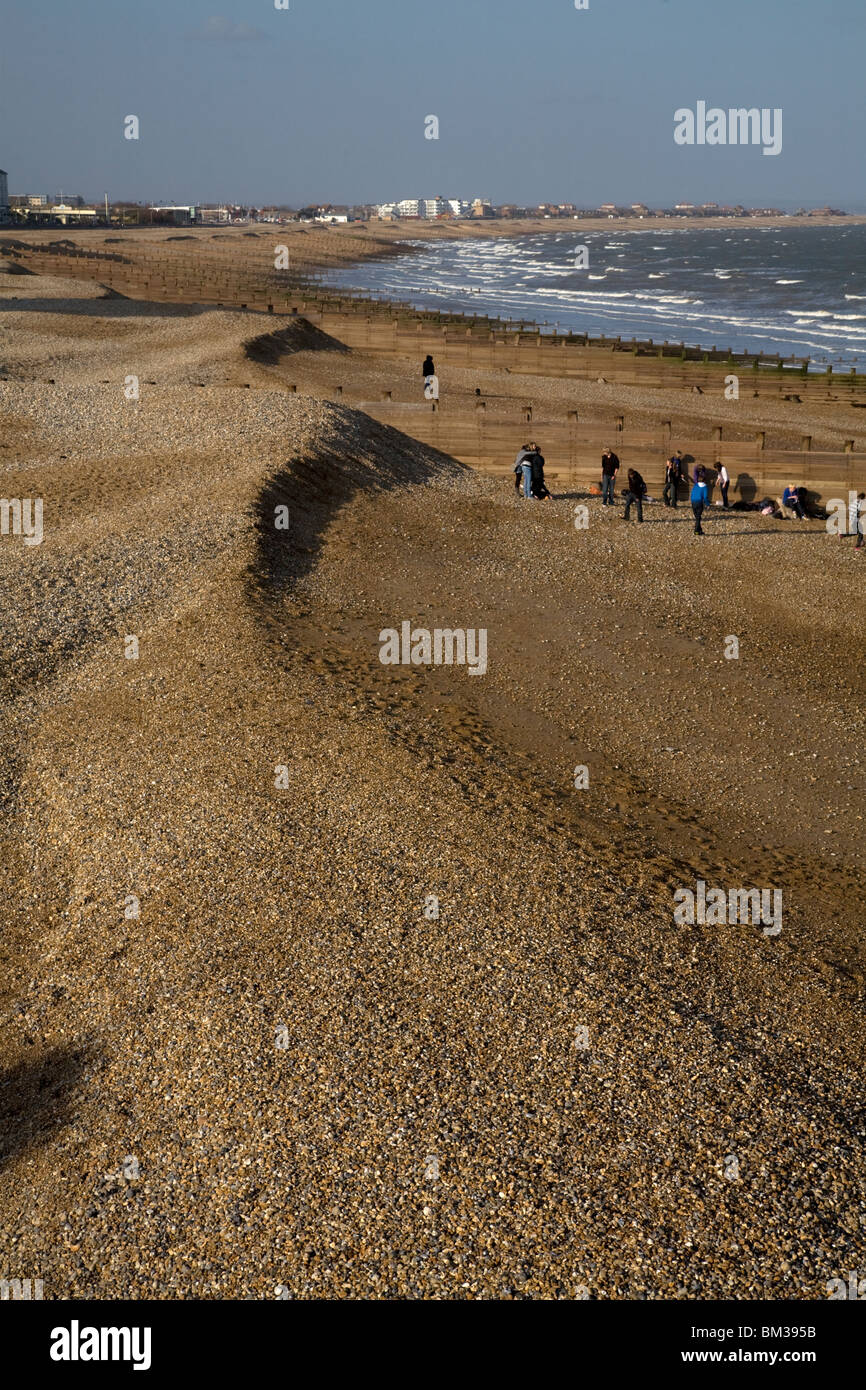 Eastbourne beach groynes hi-res stock photography and images - Alamy
