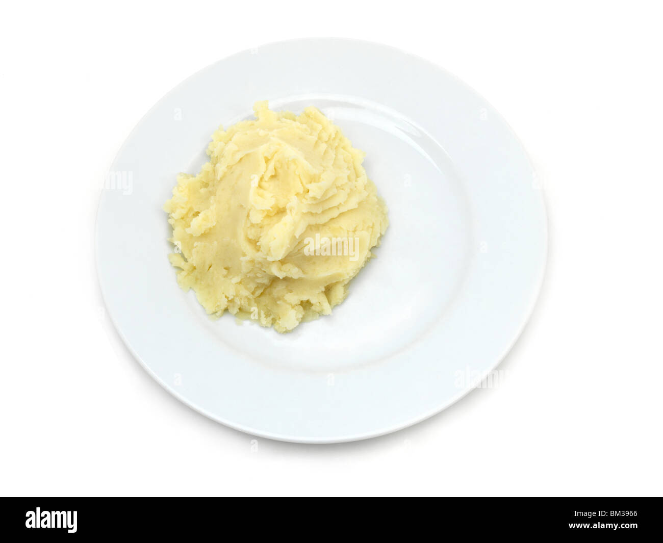 Plate Of Mashed Potato Stock Photo - Alamy