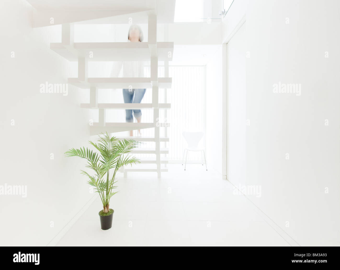 High up staircase hi-res stock photography and images - Alamy