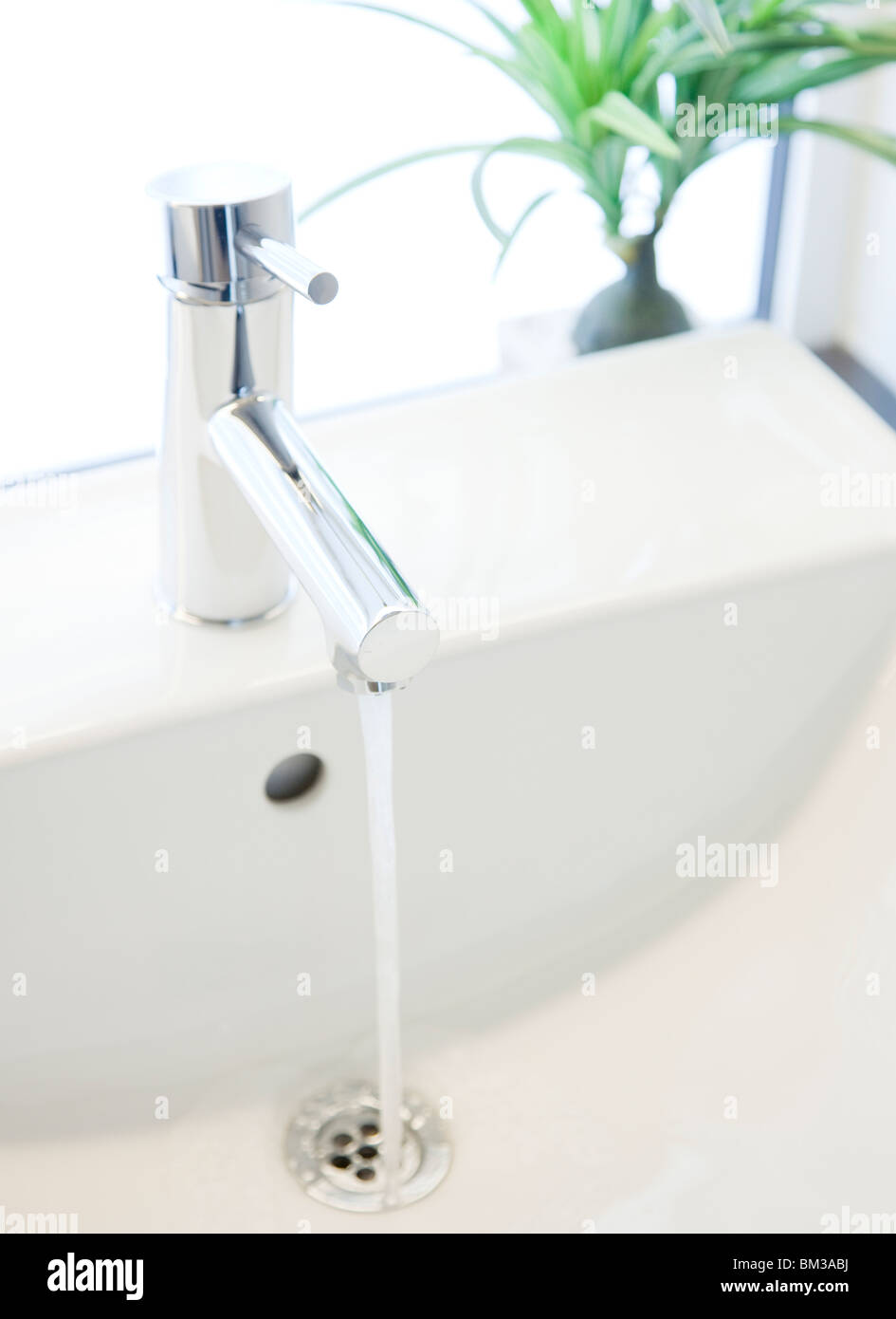 Closeup modern bathroom sinks hi-res stock photography and images - Alamy