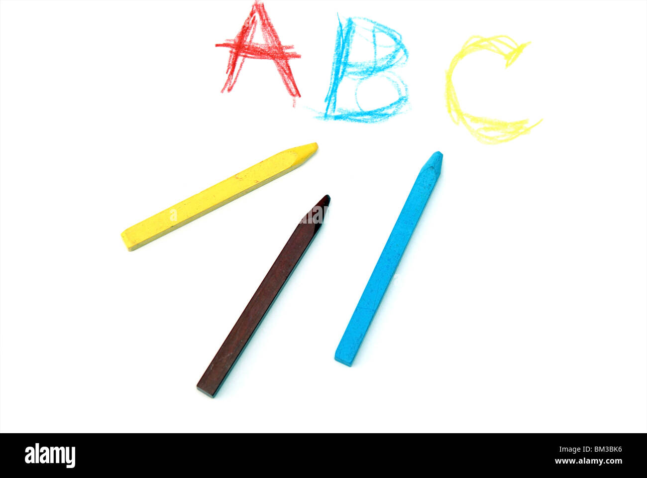 Primary colors three colored pencils blue hi-res stock photography and ...