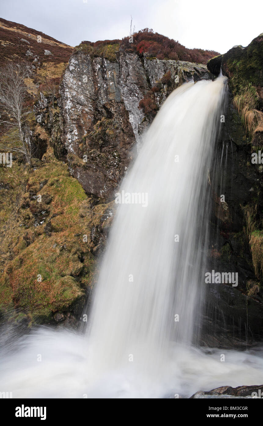 Falls of Damff above Glen Esk, Angus, Scotland, United Kingdom Stock ...