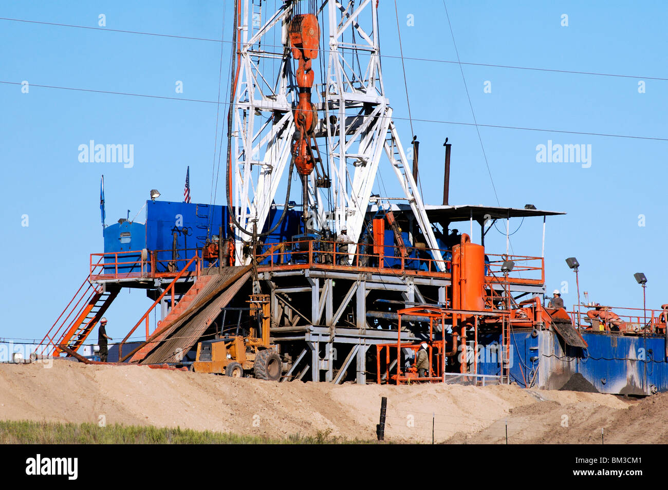 Oil drilling rig in the Texas Panhandle Stock Photo - Alamy