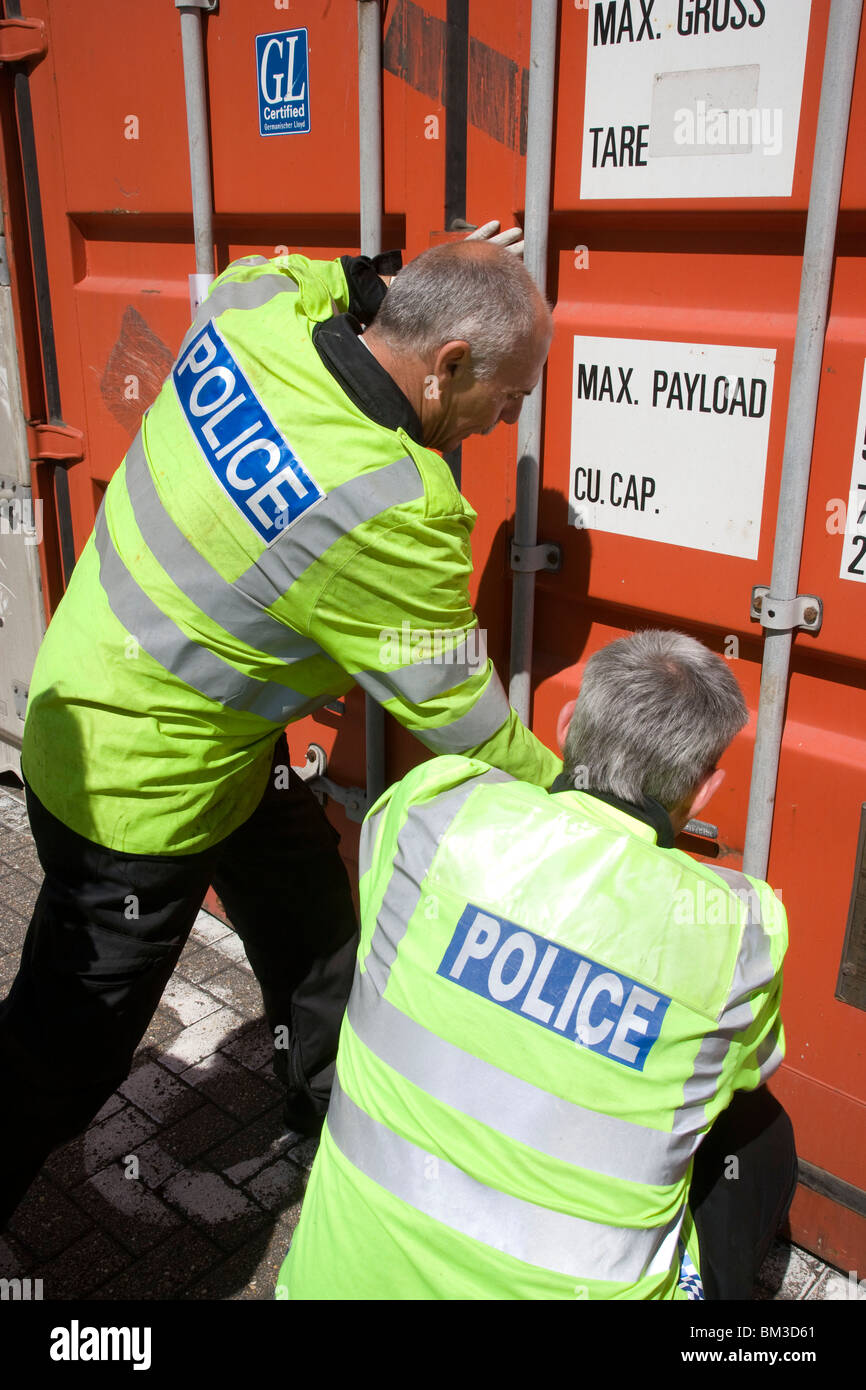 Police Raid Containers At The Port Felixstowe,Suffolk looking for ...