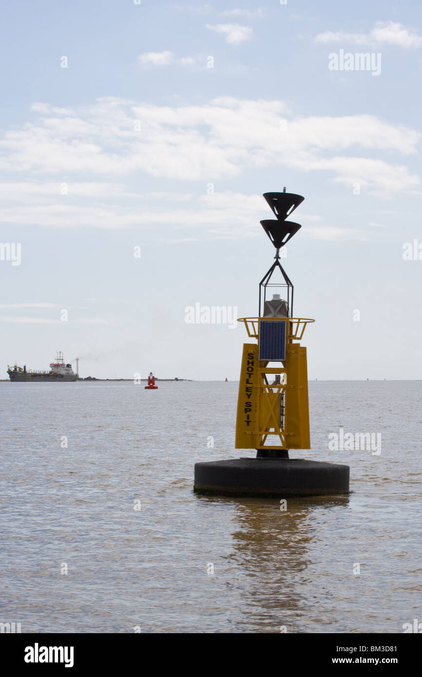 South Cardinal Buoy in Harwich Harbour,UK Stock Photo - Alamy