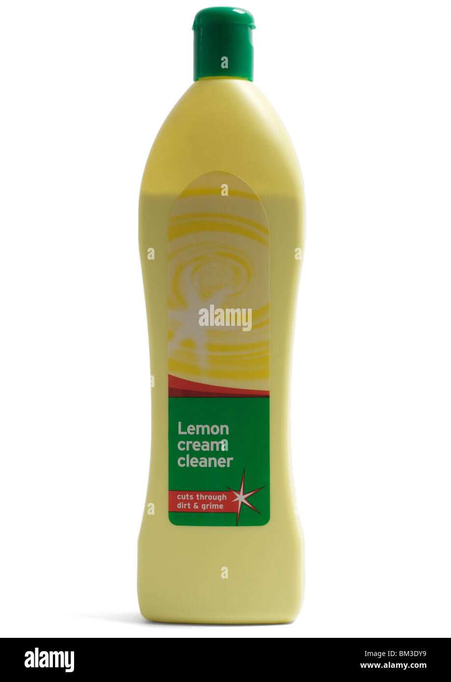 Bottle of cream cleaner on white background Stock Photo - Alamy