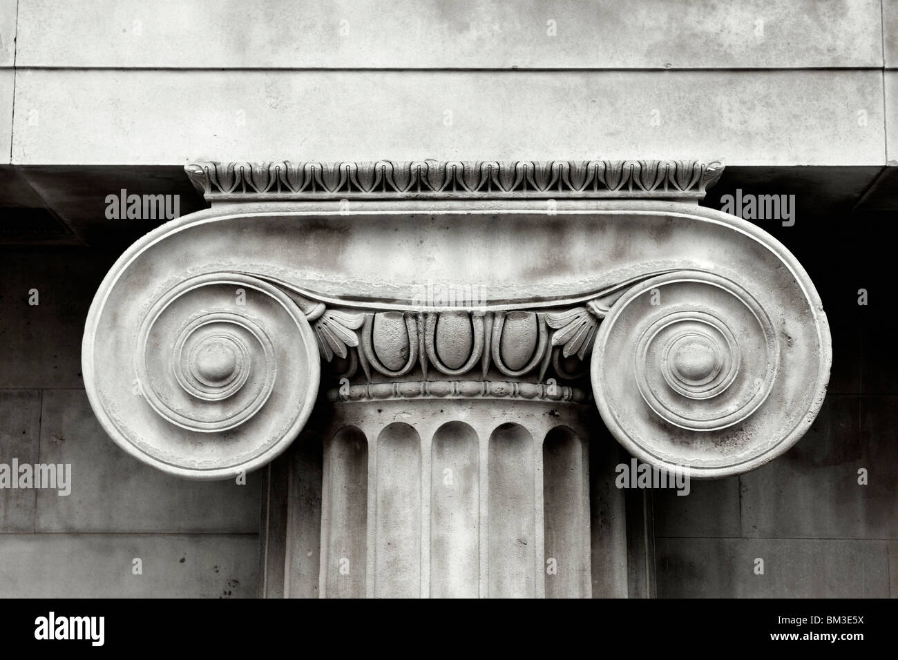 Ionic column - the British Museum, London, England Stock Photo - Alamy