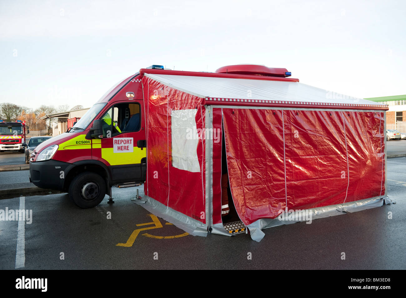 Fire Brigade Command Reporting Point Stock Photo - Alamy