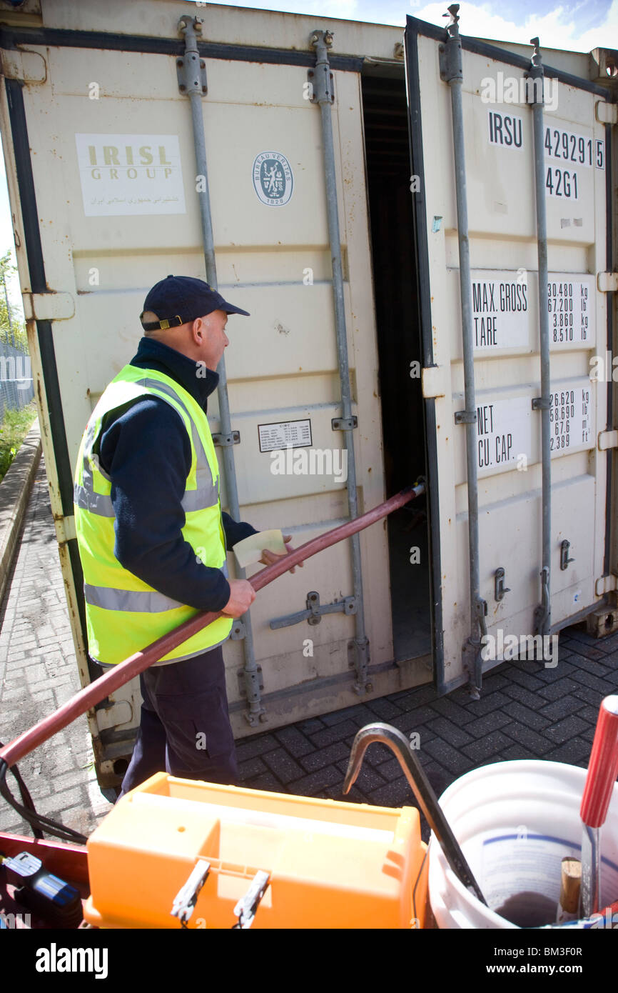 Police Raid Containers At The Port Felixstowe,Suffolk looking for ...