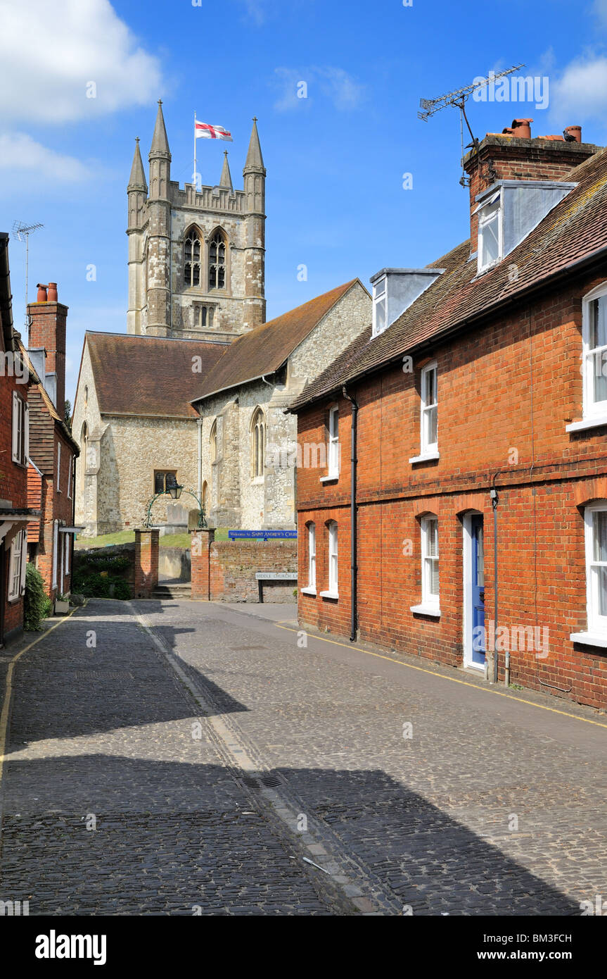 St.Andrews church Farnham Stock Photo - Alamy