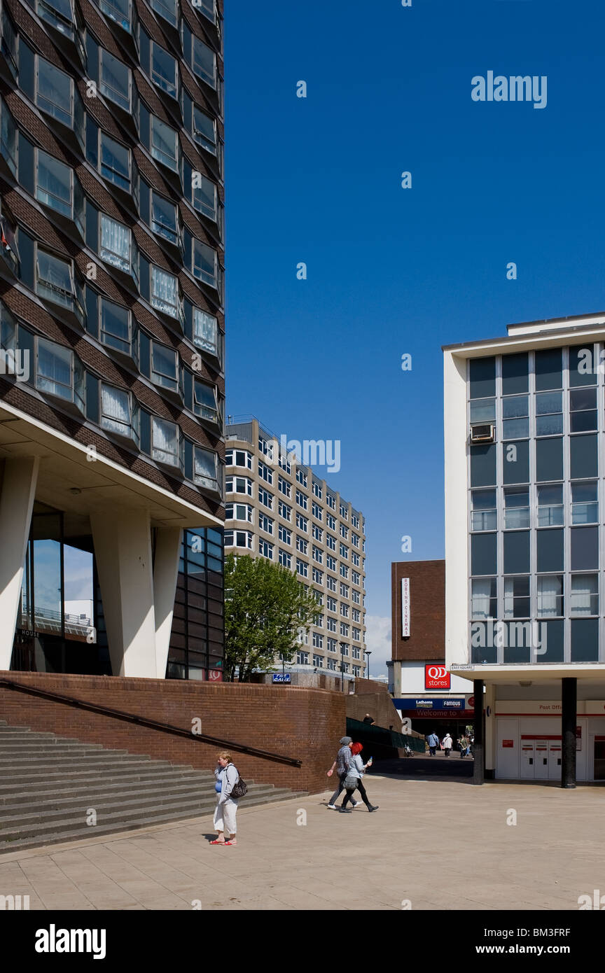 Basildon Town centre in Essex. Photo by Gordon Scammell Stock Photo - Alamy
