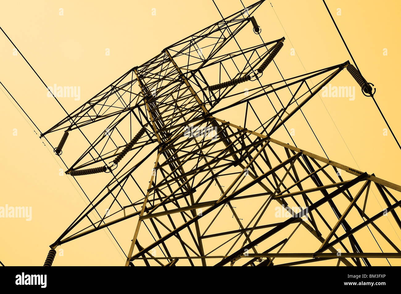 High Voltage Power Tower Stock Photo - Alamy