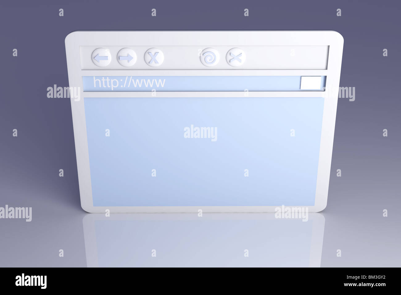 Symbolic Browser Window Stock Photo - Alamy