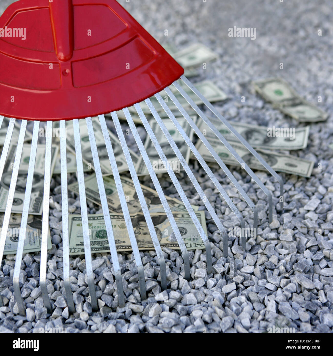 Rake money hi-res stock photography and images - Alamy