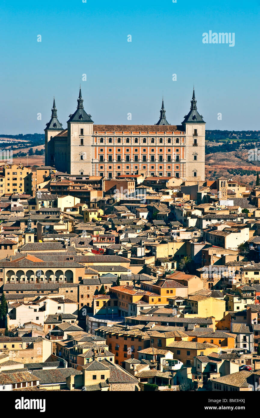 Cityscape and Alcazar, Toledo, Spain Stock Photo - Alamy