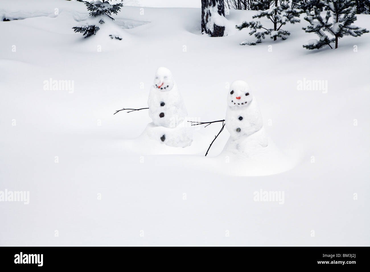 Happy snowman hi-res stock photography and images - Alamy