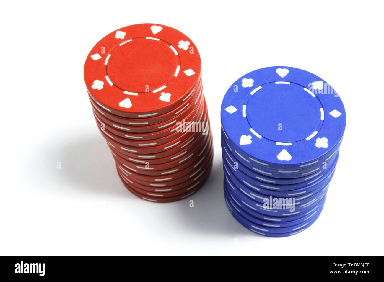 Stacks of Poker Chips Stock Photo - Alamy