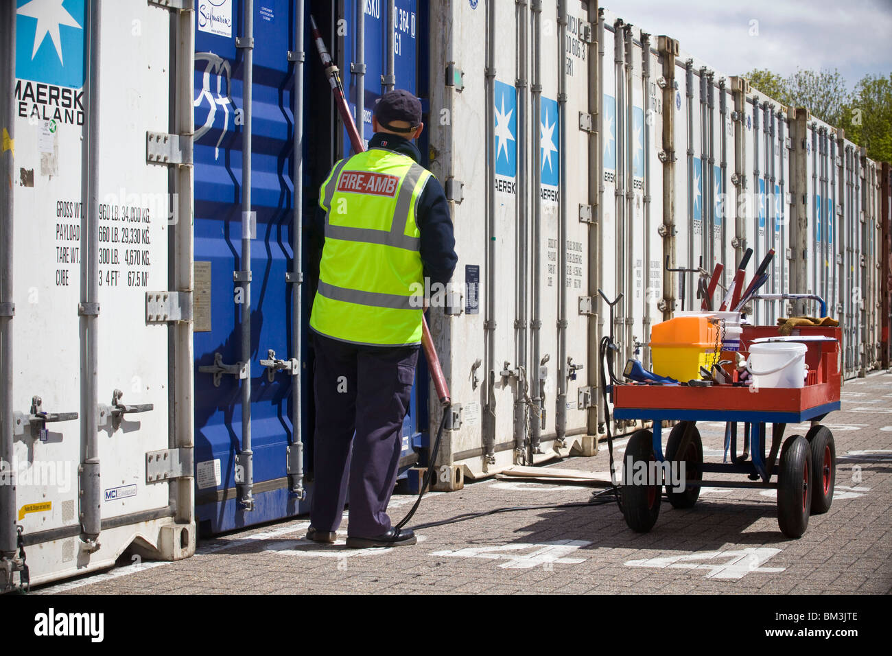 Police Raid Containers At The Port Felixstowe,Suffolk looking for ...