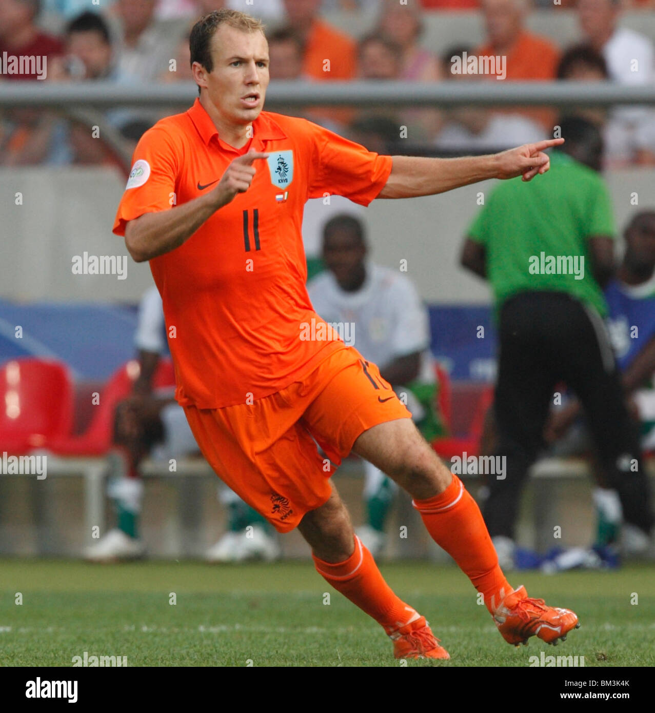 STUTTGART - JUNE 16: Arjen Robben of the Netherlands in action during a ...