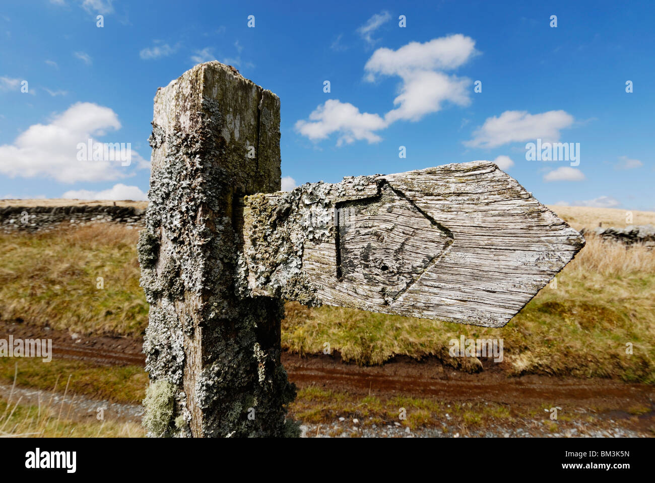 Welsh footpath signpost hi-res stock photography and images - Alamy