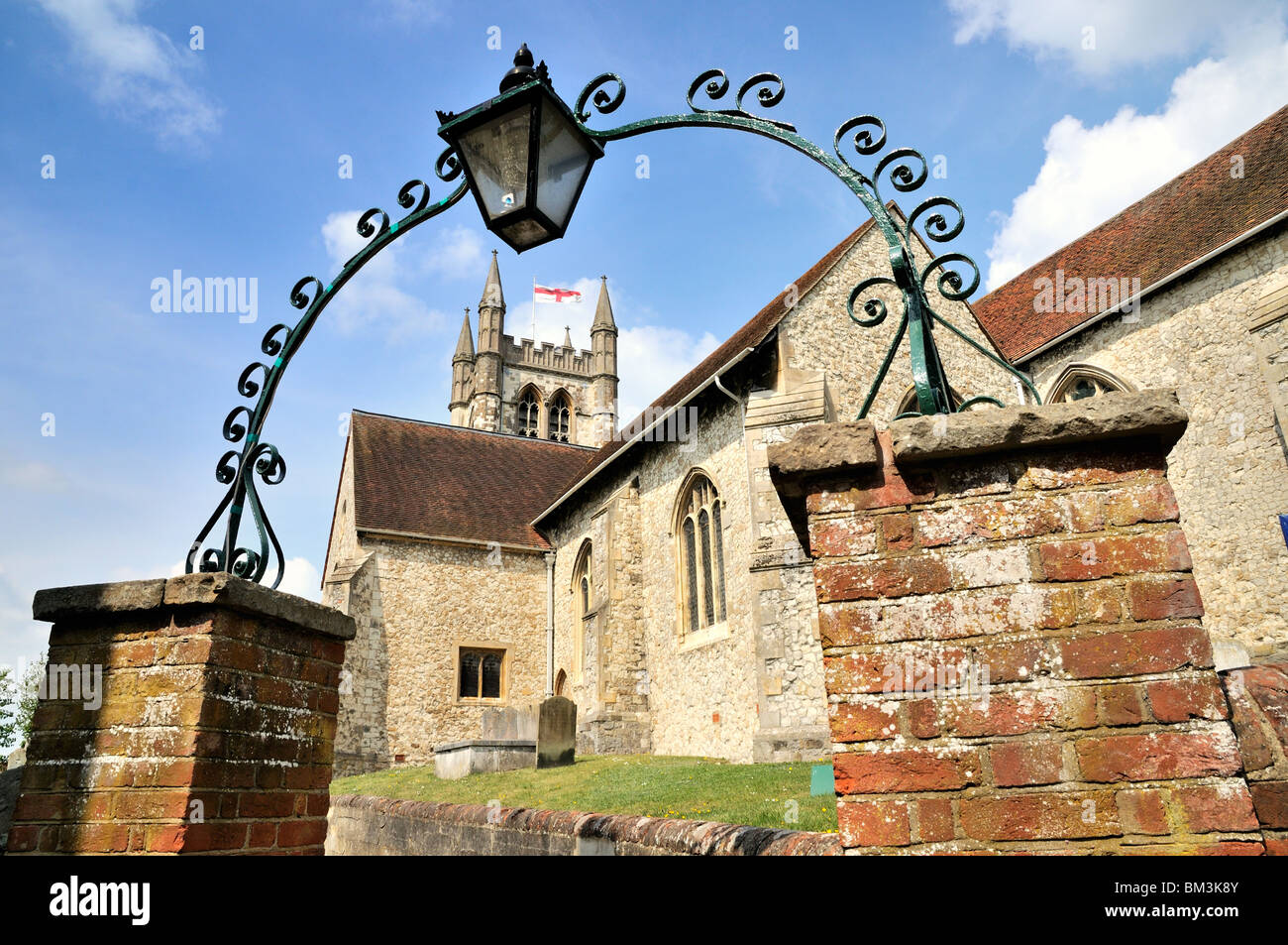 St.Andrews church Farnham Stock Photo - Alamy