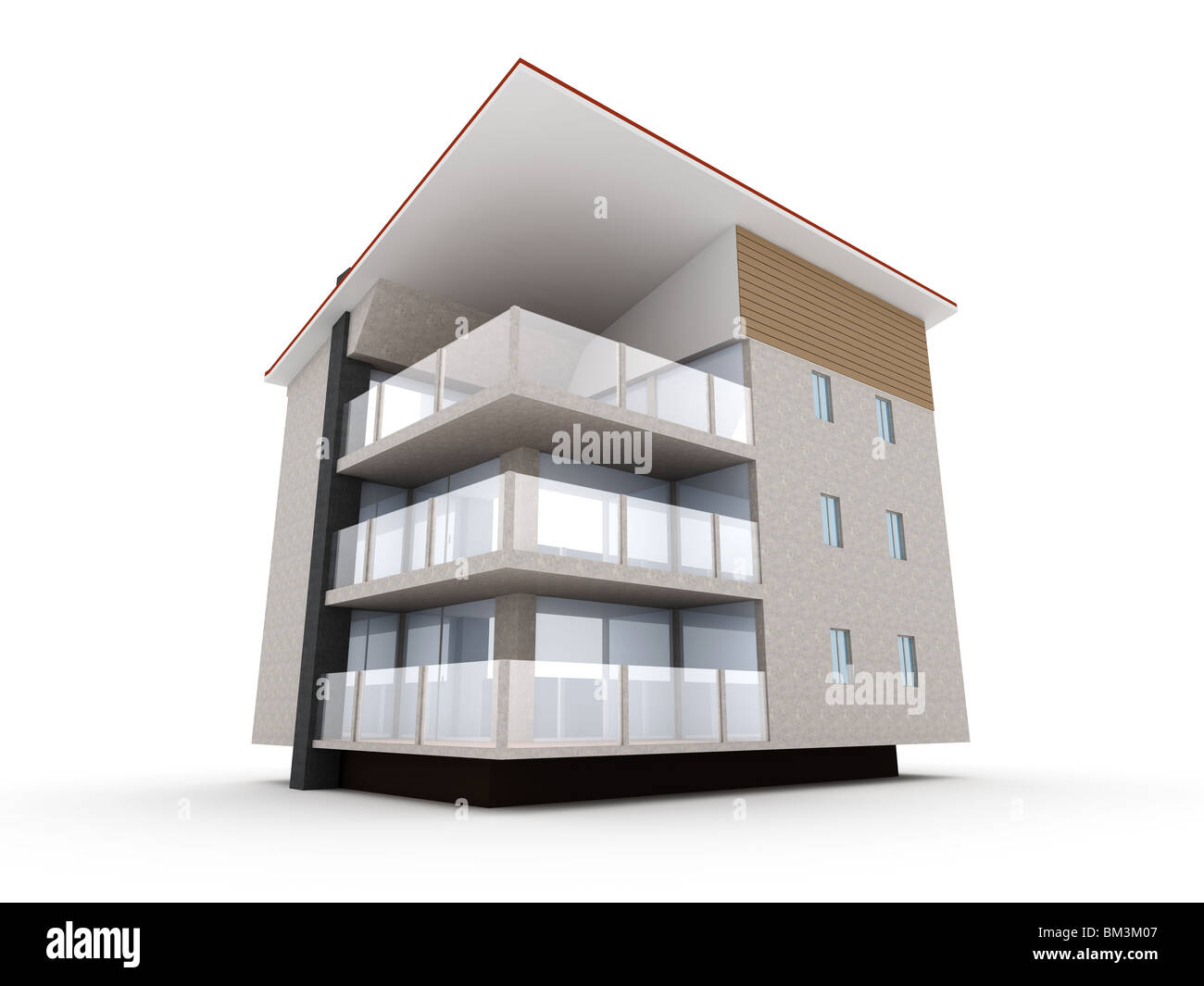 Penthouse balcony Cut Out Stock Images & Pictures - Alamy