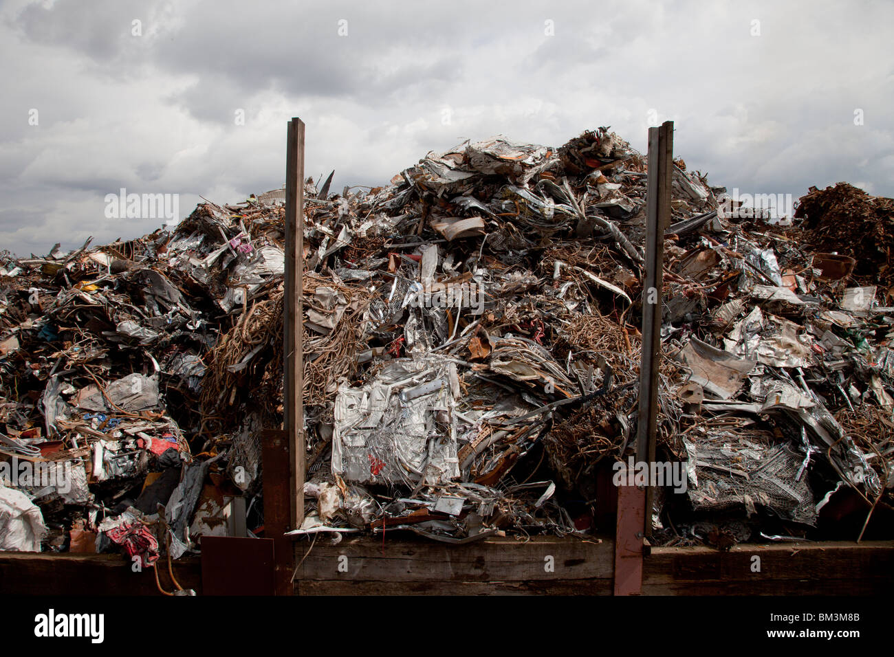 Metal waste recycling plant in North London. UK Stock Photo - Alamy