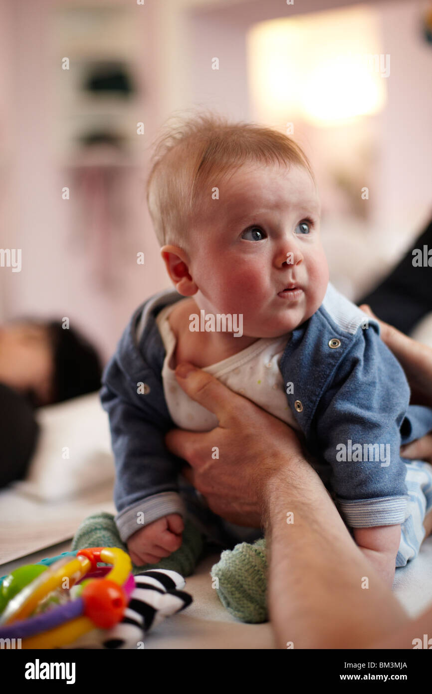 cranial osteopathy baby Stock Photo - Alamy