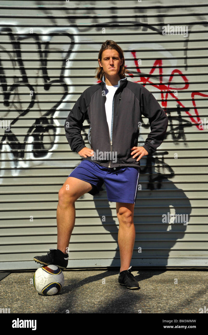 A young and athletic Caucasian male soccer player Stock Photo - Alamy