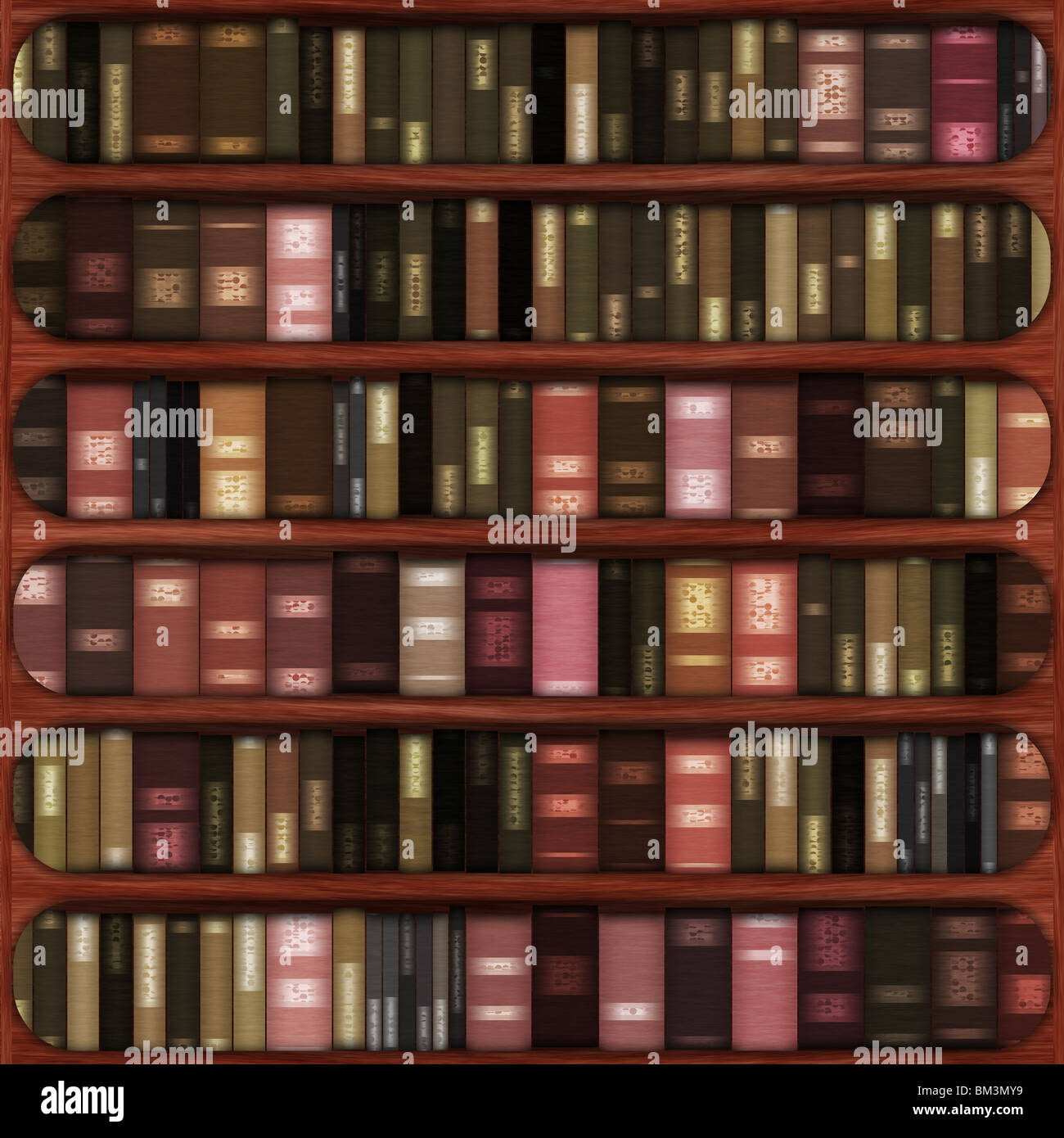 Seamless Book Shelf Texture as a Background Stock Photo - Alamy