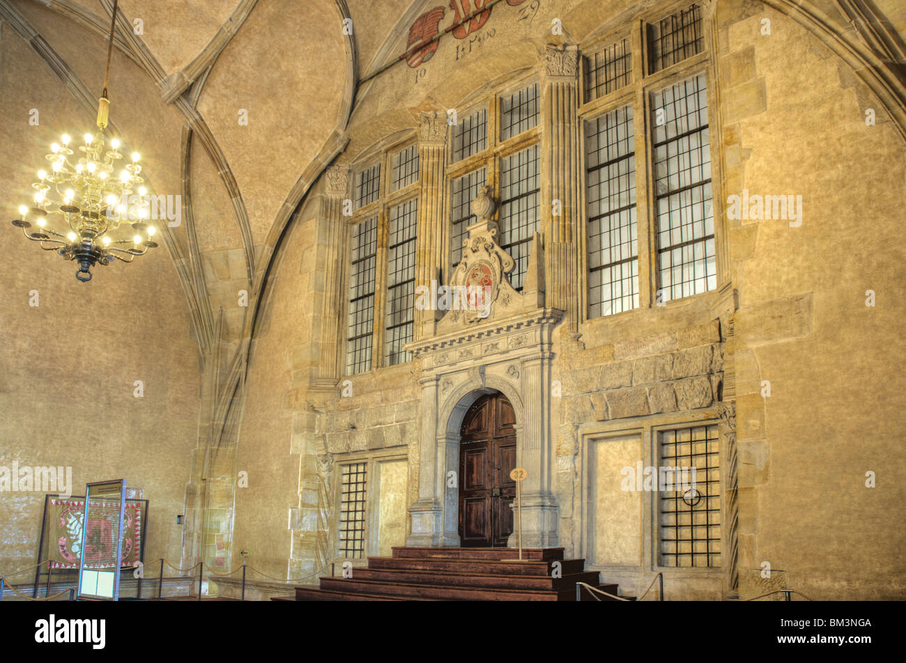 Old Royal Palace with Vladislav Hall, Prague castle, Prague - interior ...